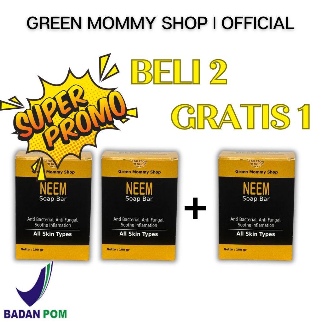 Jual Sabun Neem Natural Anti Bakteri & Jamur | Perawatan Kulit, Rambut ...