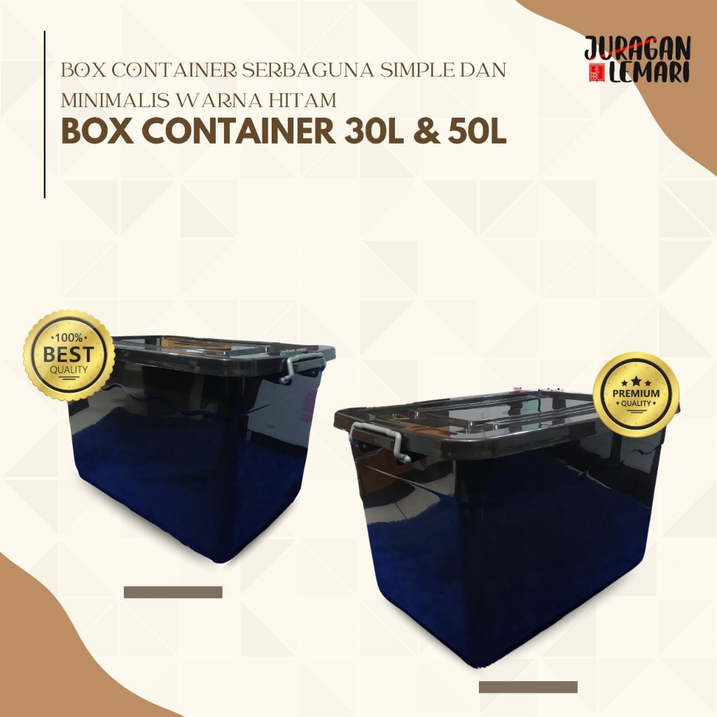 Jual BOX CONTAINER 30 50L SERBAGUNA BOX PENYIMPANAN LUAS TEBAL KOKOH ...
