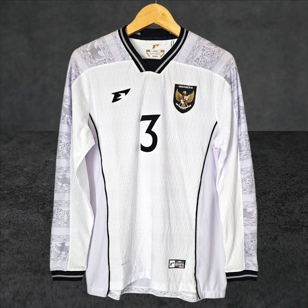 Jual JERSEY TIMNAS INDONESIA AWAY LONG SLEEVE 2025 ORIGINAL ERSPO ...