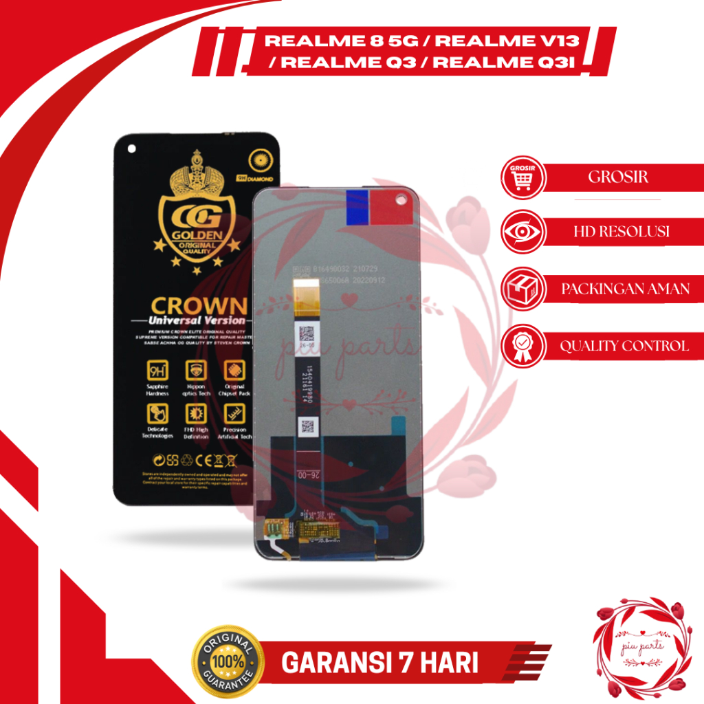 Jual LCD REALME 8 5G / REALME V13 / REALME Q3 / REALME Q3i TOUCHSCREEN ...