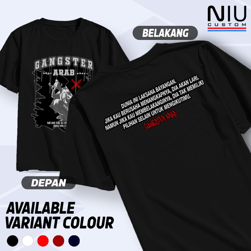 Jual Kaos Santri Gangster Arab Baju Santri Salaf Salafy Tshirt Kekinian ...