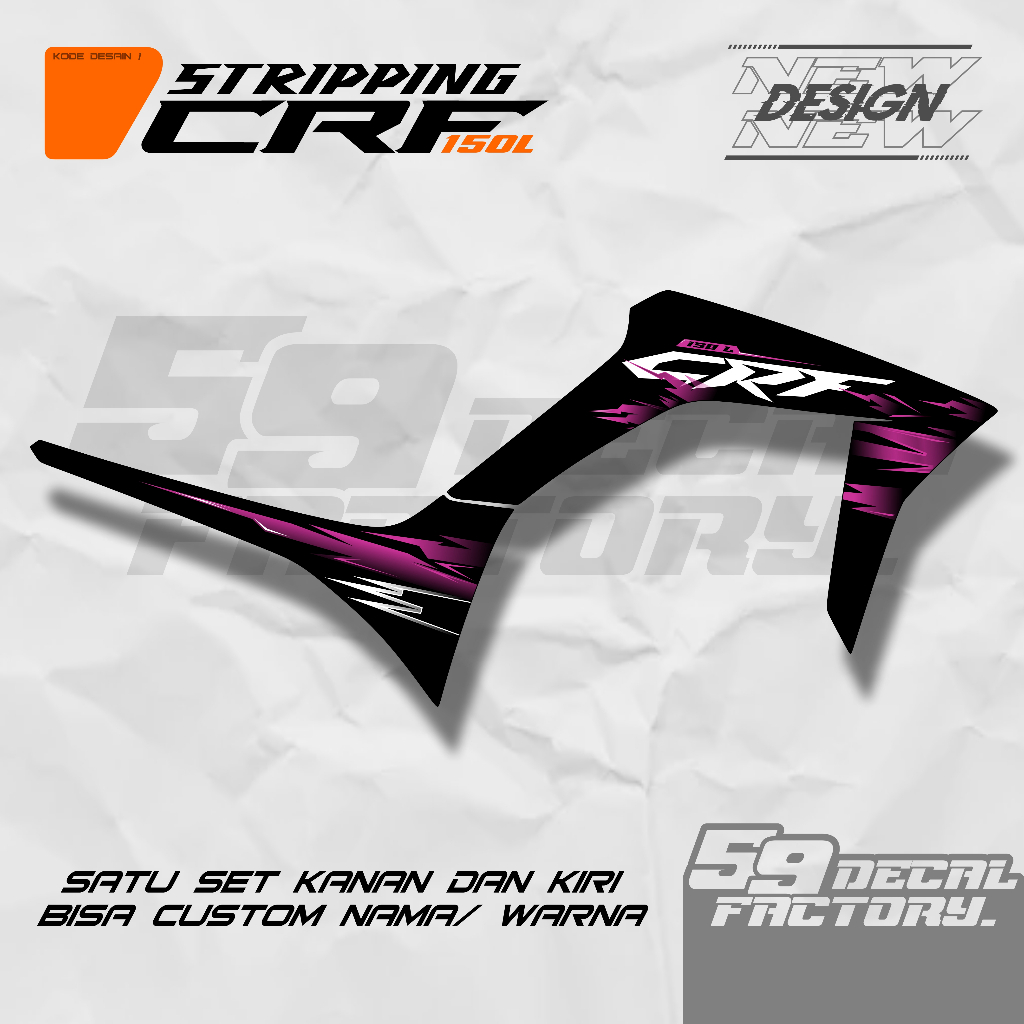 Jual Stripping CRF 150L surex simple keren, motif terbaru dan bisa ...