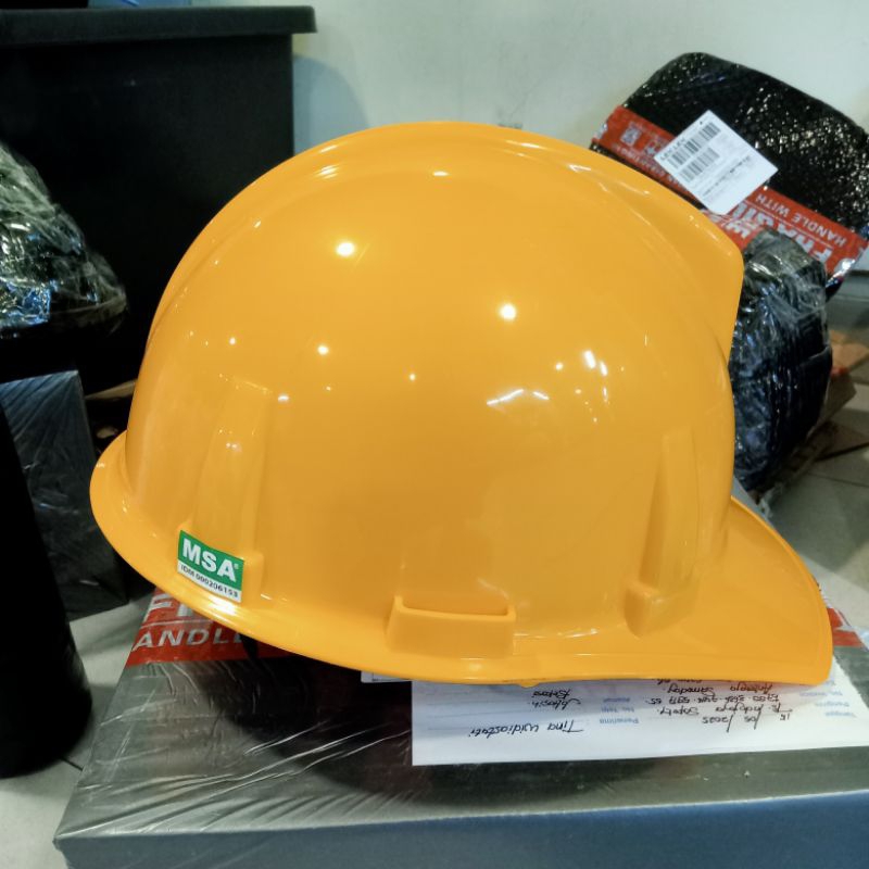 Jual Helm Safety Proyek MSA Top Guard Lokal Fastrack - kuning | Shopee ...