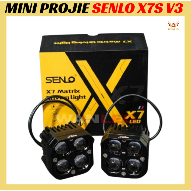 Jual MINI PROJIE SENLO X7S V3 80 WATT FOGLAMP LASER LAMPU SOROT SQL 4 ...