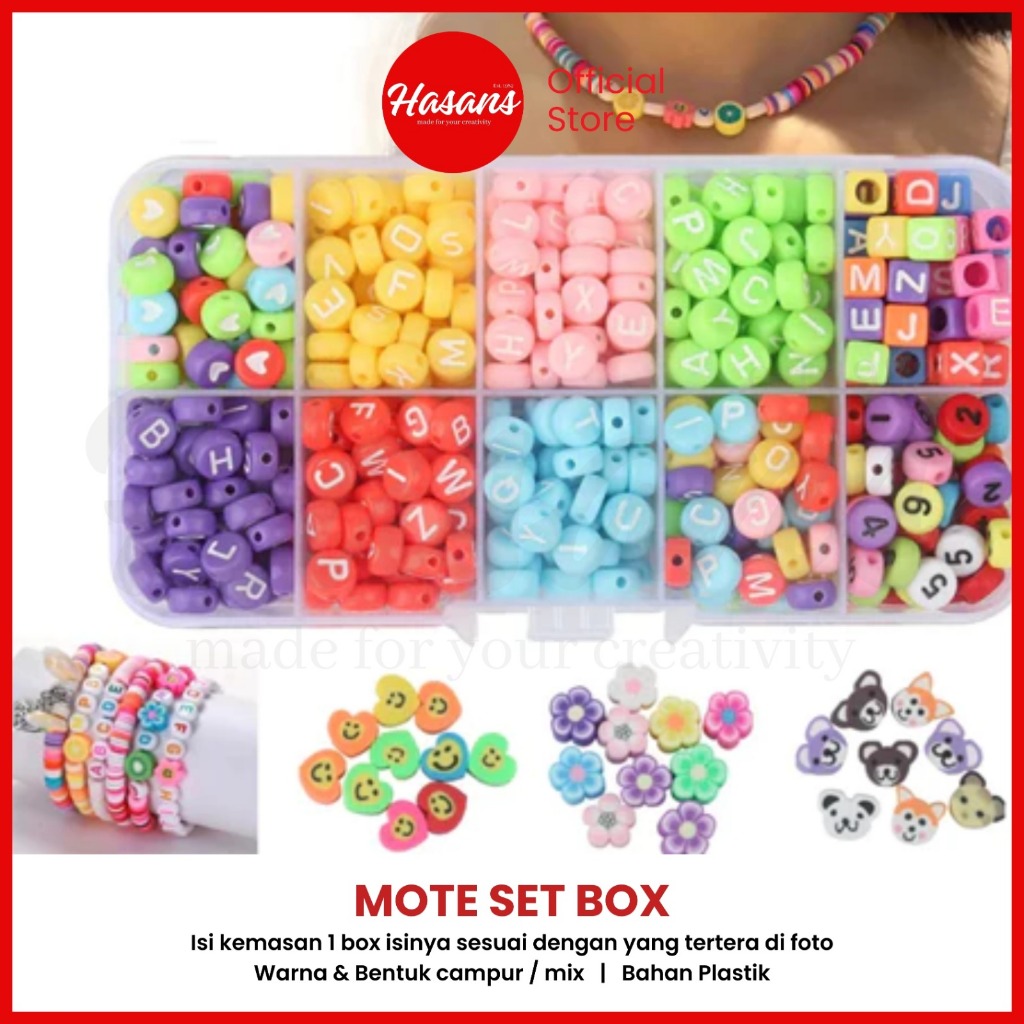 Jual Manik Set Box / Paket Diy Aksesoris / Beads Kit / Paket Meronce ...
