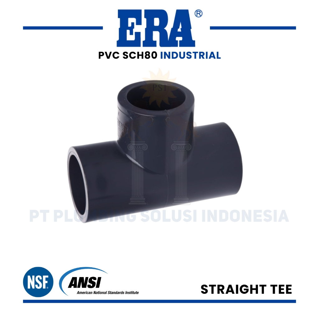 Jual ERA Equal Tee PVC SCH80 / Fitting PVC Schedule 80 1 Inch ASTM ...