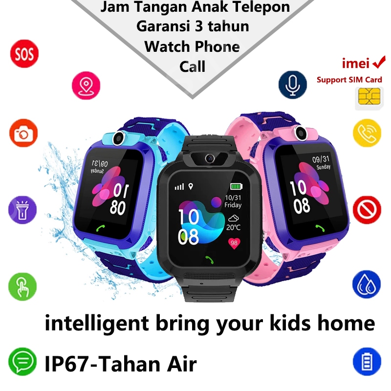 Jual [COD] Smartwatch Anti Air IP67 Jam tangan anak telepon-Gps Digital ...