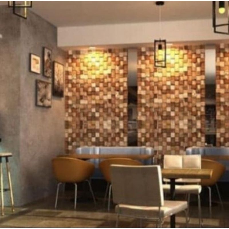 Jual dinding kayu jati/wood panel kayu jati/clading panel kayu jati ...