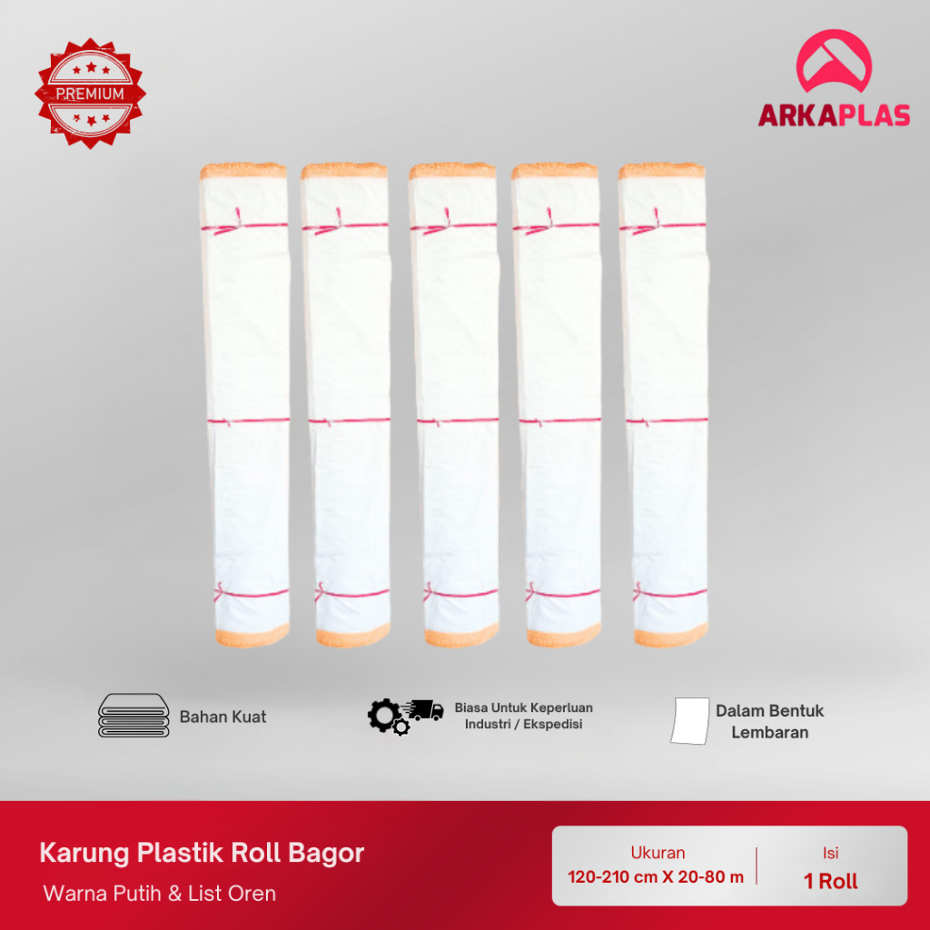 Jual ARKAPLAS Karung Plastik Roll Bagor 120 cm (20Meter & 80Meter ...