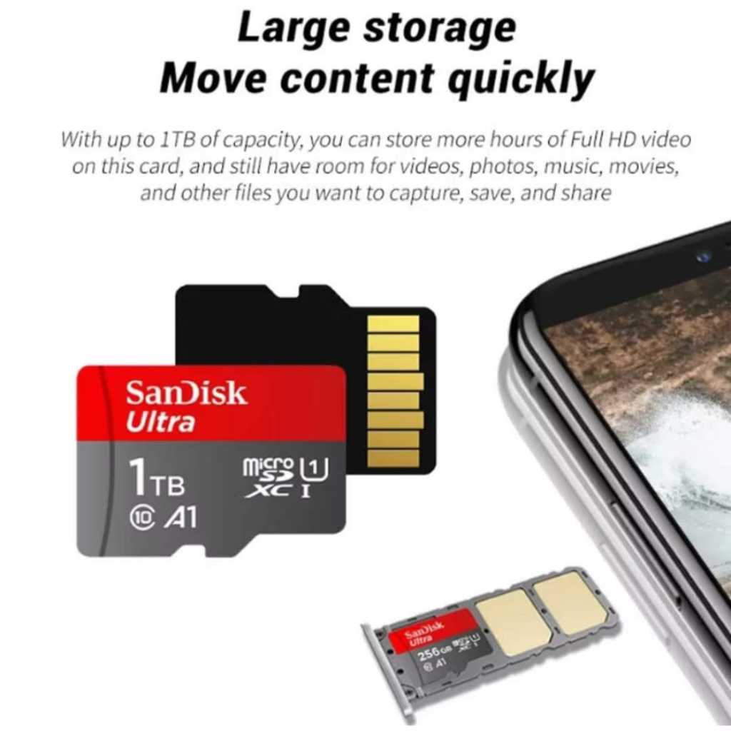 Jual SD Card 1 TB class 10 High Speed cocok untuk Gaming | Shopee Indonesia
