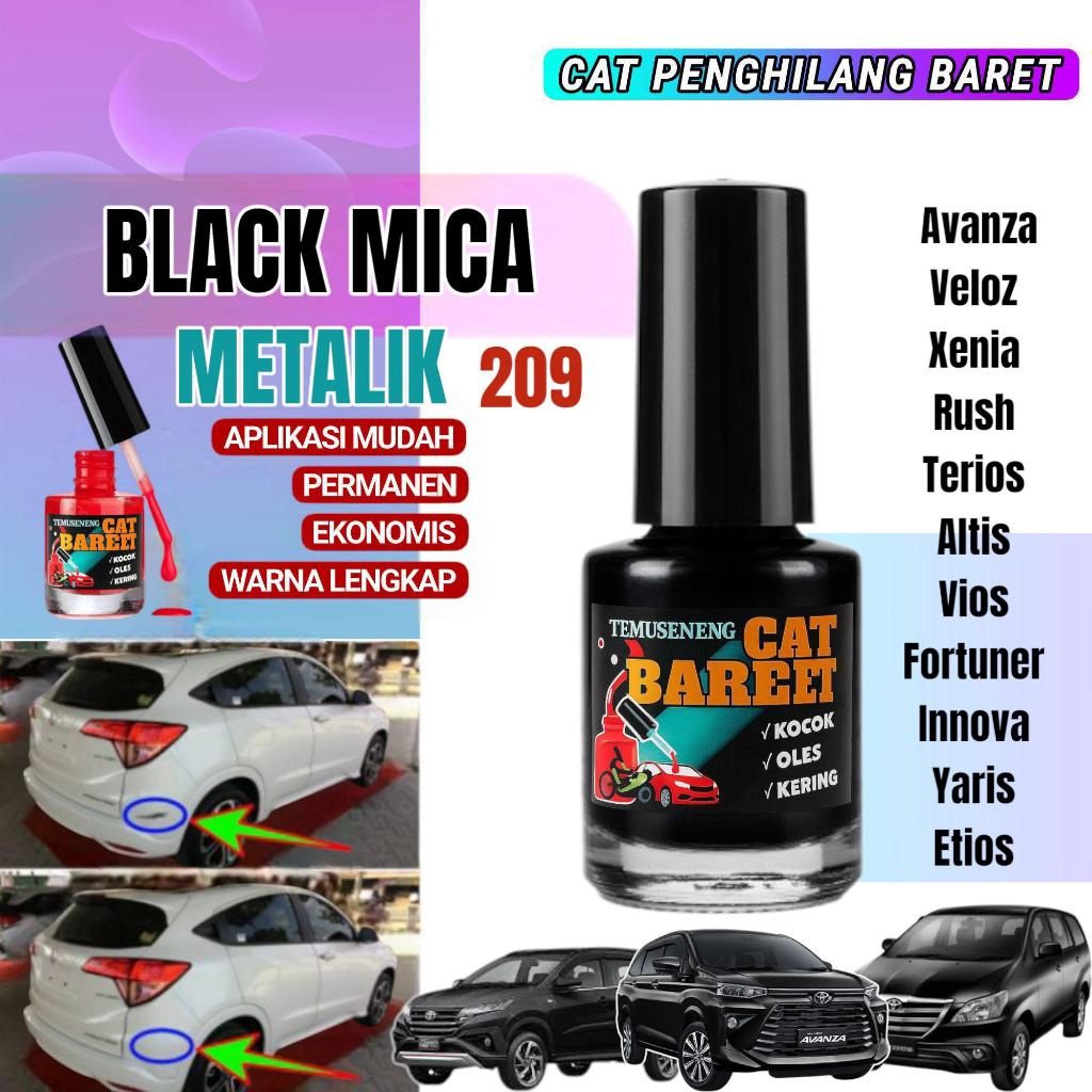 Jual Cat Black Mica 209 Metalik Hitam Metallic Penghilang Baret Noda ...