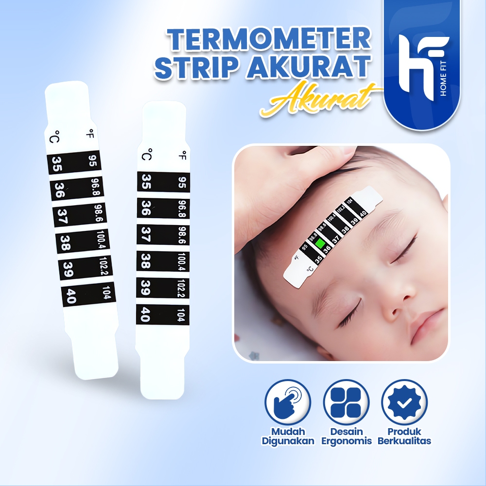 Jual Sticker Thermometer Dahi Pengukur Suhu Badan Bayi Strip Pendeteksi ...