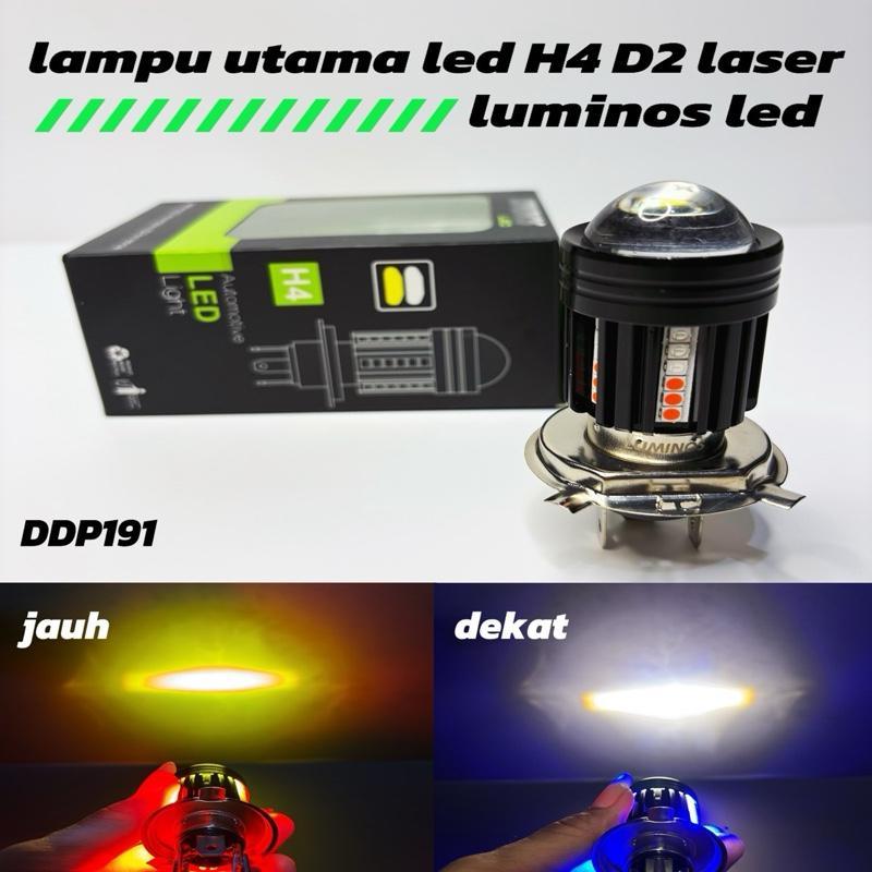 Jual LAMPU UTAMA LED H4 D2 LASER DOUBLE SENJA HIG-LOW PUTIH KUNING ...