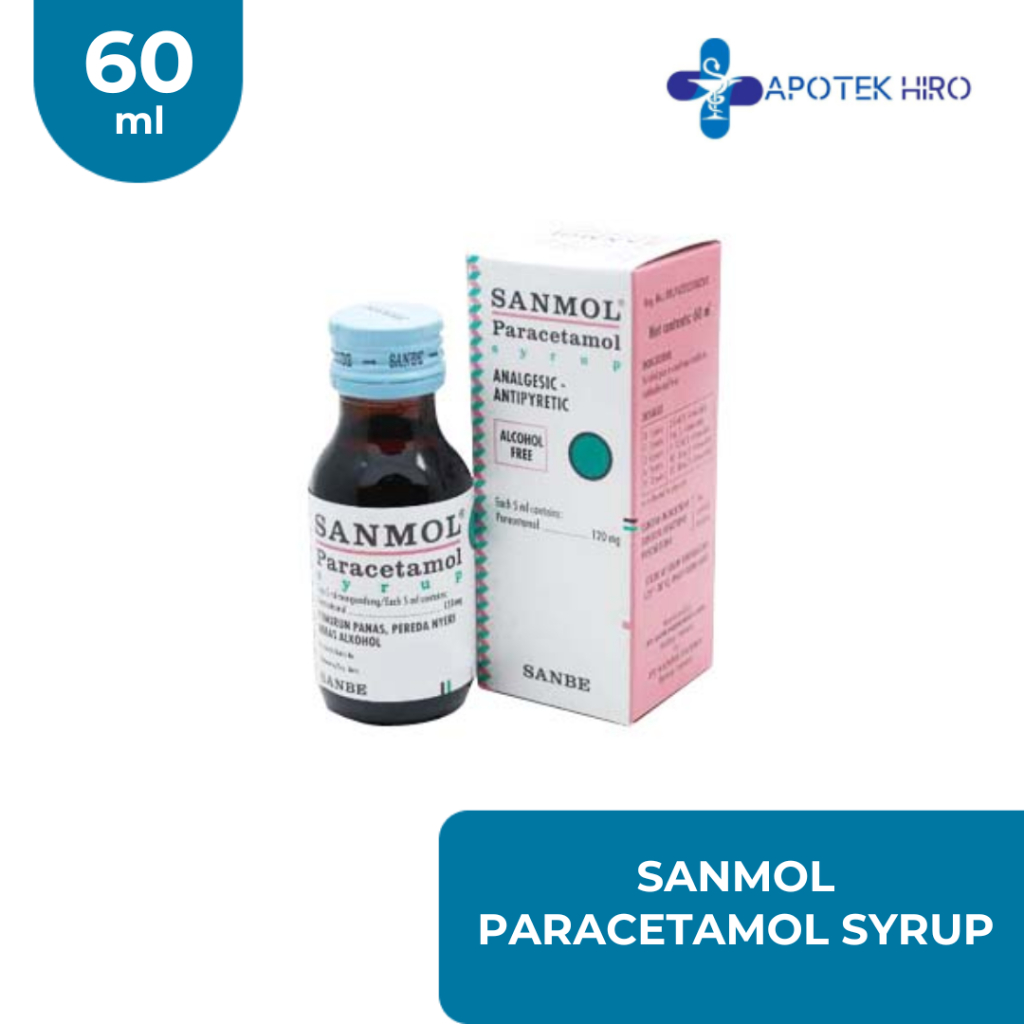 Jual SANMOL PARACETAMOL SYRUP 60ML | Shopee Indonesia