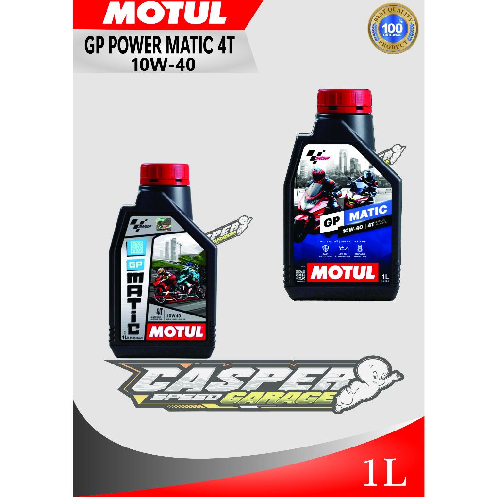 Jual MOTUL GP MATIC 4T (10W-40 1000ml) 1 Liter Oli Motor Matic-Scooter 4T | Shopee Indonesia