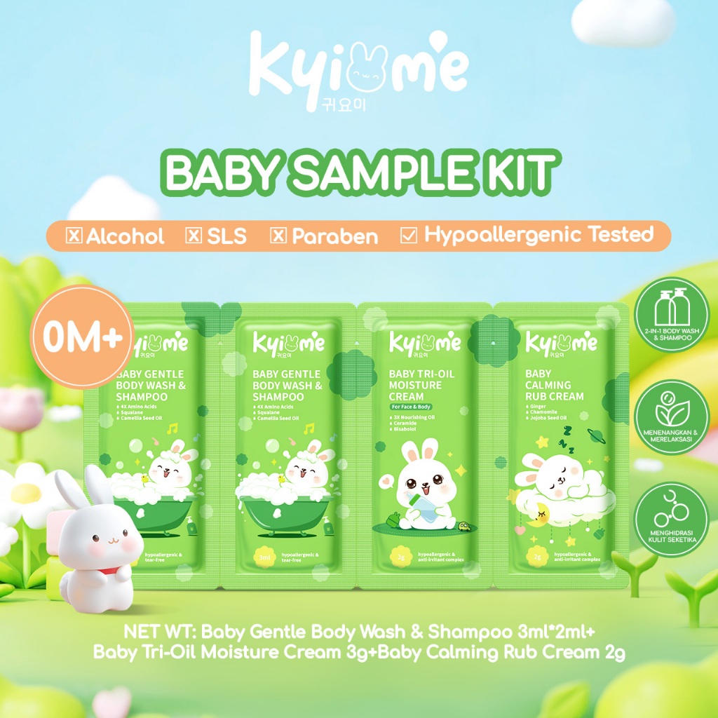 Jual KYIOME Baby Travel Kit | Sample Kit 3ml | Pelembap Bayi Anak ...