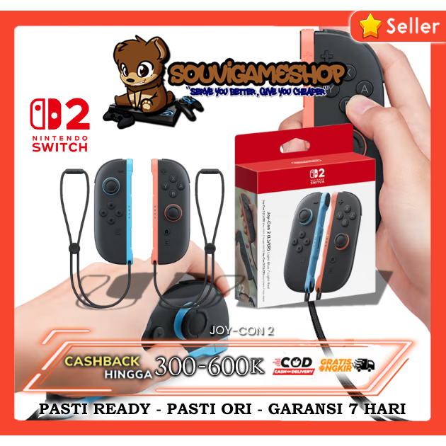 Jual PROMO! Nintendo Switch 2 JoyCon Joy-Con 2 (L)/(R) Light Blue/Light Red Controller | Shopee ...