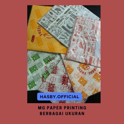 Jual Kertas Nasi Motif Kertas KFC Printing Rice MG Paper | Shopee Indonesia
