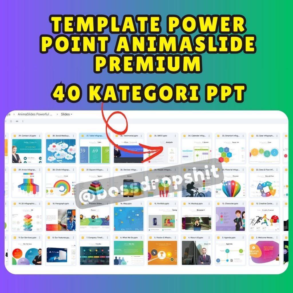 Jual Bisnis Online Template Power Point Premium AnimaSlide | Shopee Indonesia