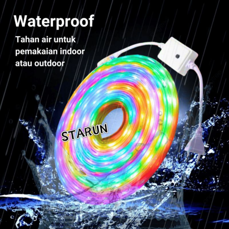 Jual Paket lampu selang 2835/3528 rgb/warna warni/lampu strip rgb ...