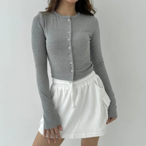Jual APRIL TOP | Atasan Knit Wanita Lengan Panjang Long Sleeve Knit Premium | Shopee Indonesia