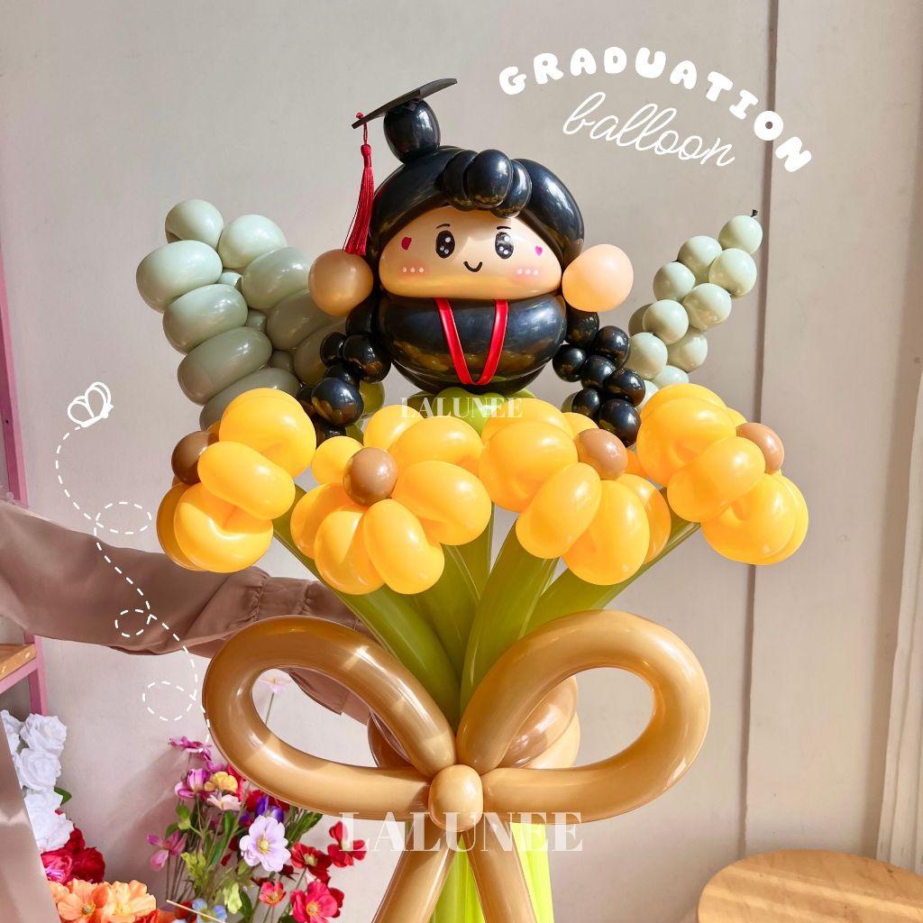 Jual Balon Graduation Bouquet / Bunga Balon Wisuda / Hadiah Kelulusan ...