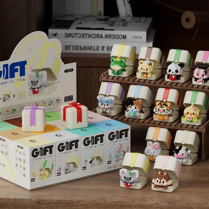 Jual Gift Surprise/Mini bricks toys kartun kotak hadiah/ mainan bricks ...