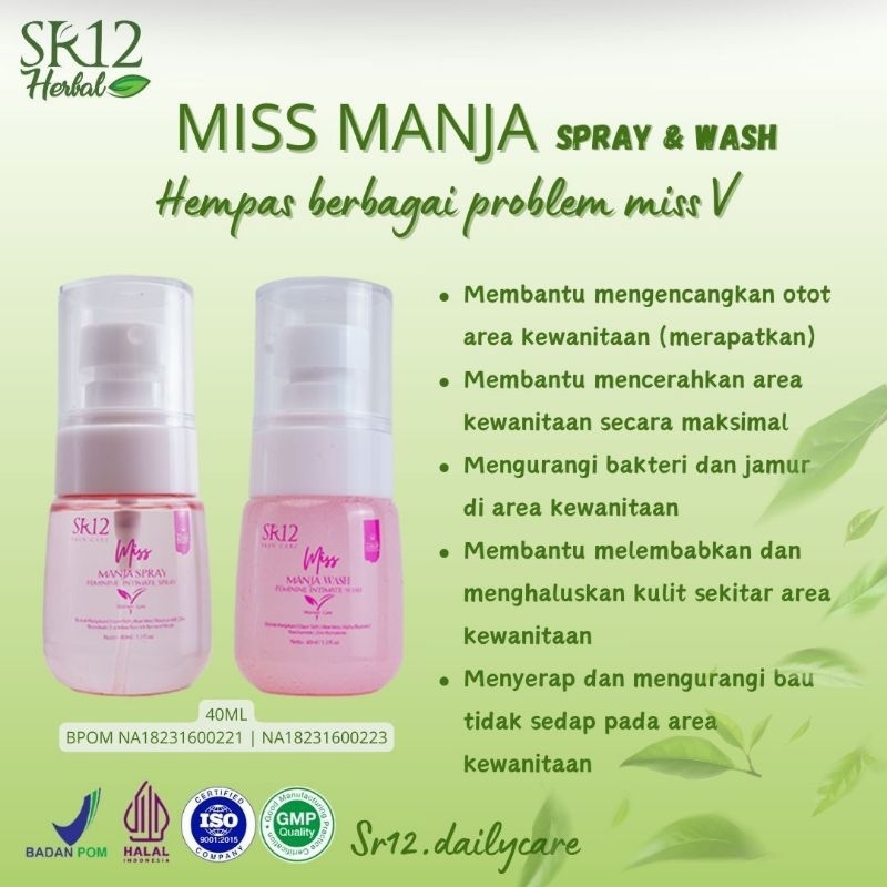 Jual MISS MANJA SR12 Sabun Pembersih Kewanitaan Mengurangi Keputihan ...
