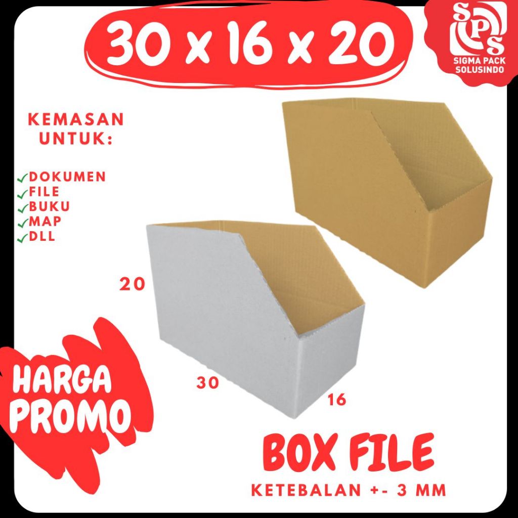 Jual Box File 30x16x20 Folder Map Box Bin Arsip Storage Box Bin Box ...