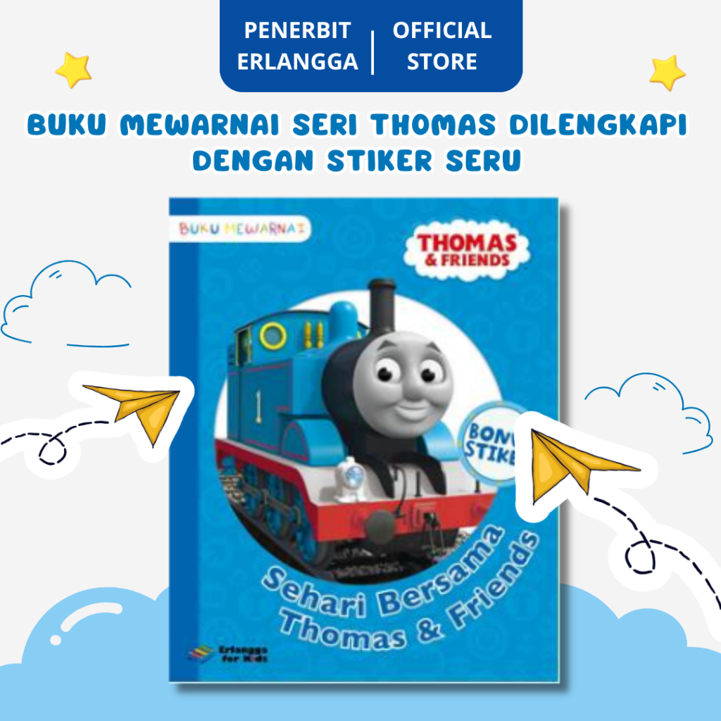 Jual [Erlangga Official] Buku Aktivitas Anak: Thomas & Friends: Sehari Bersama Thomas & Friends ...