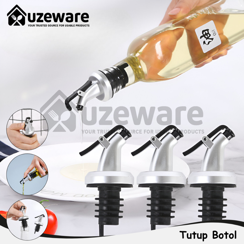 Jual Uzeware Tutup Botol Multifungsi ( Kecap, Sirup, Madu, Minyak wine ...