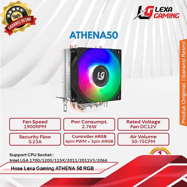 Jual Hose Lexa Gaming ATHENA 50 RGB CPU Cooler INTEL AMD | Shopee Indonesia