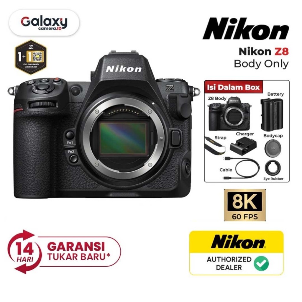 Jual Nikon Z8 Body Only Camera Mirrorless Nikon Z 8 BodyOnly Garansi ...