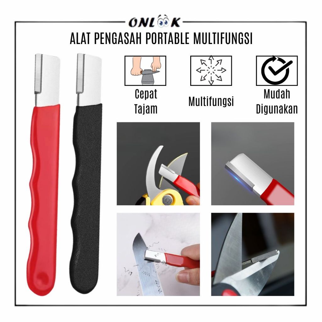 Jual ONLOOK Pengasah Pisau portabel / Pengasah Mini Serbaguna / Alat ...