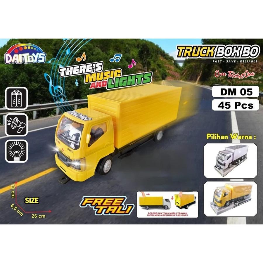 Jual Mainan Anak Mobil Truk Box Ekspedisi Kurir Paket Truck Kontainer ...