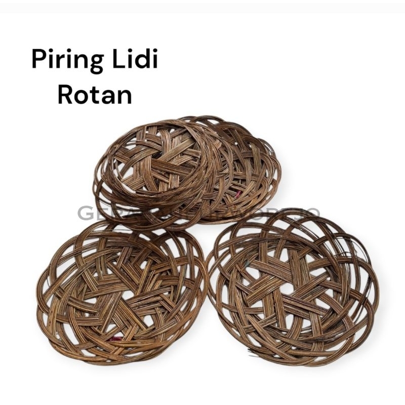 Jual Piring Lidi Rotan Anyaman Anti Pecah Mudah Dibersihkan | Shopee ...