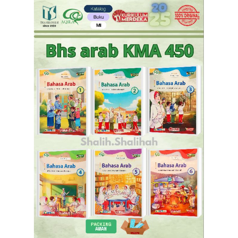 Jual KMA 450 Aqila Bahasa Arab Kelas 1 2 3 4 5 6 Sd MI Terbaru 2025 Tiga Serangkai | Shopee ...