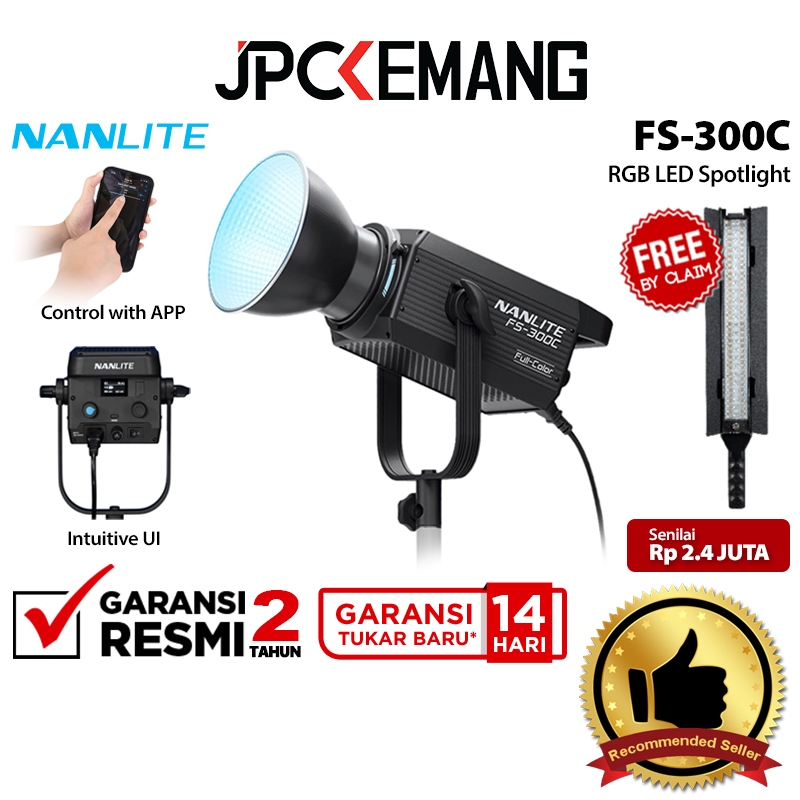 Jual Nanlite FS-300C RGB LED Spotlight Nanlite FS300C FS 300 C Flash ...