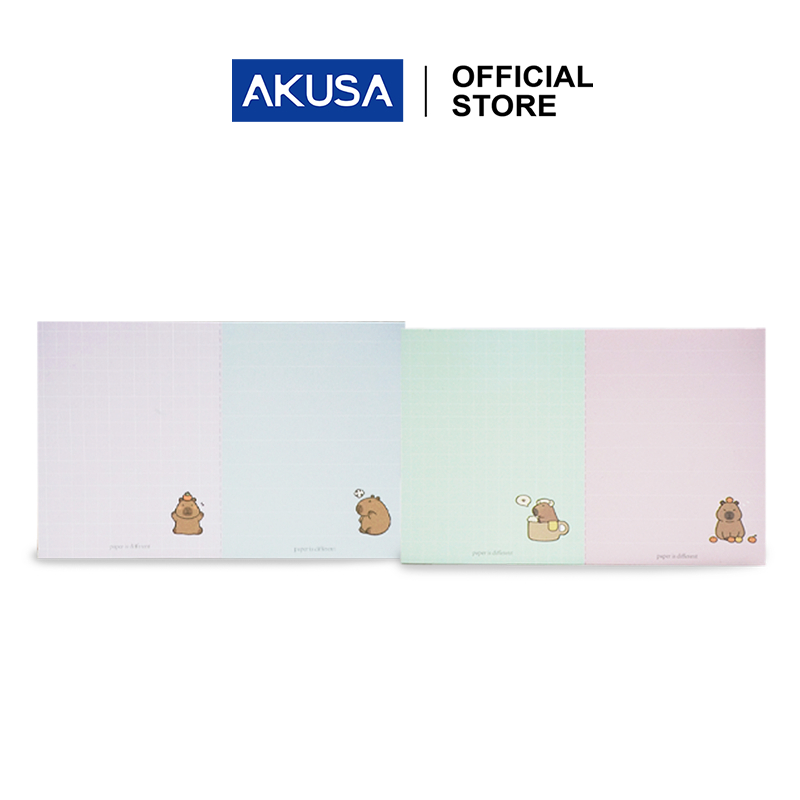 Jual AKUSA Notepad Sticky Notes Motif Kapibara Lucu Buku Memo Sekolah ...