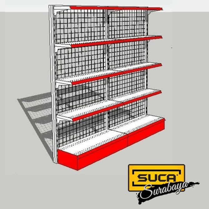 Jual Rak Gondola / Rak Minimarket Wall Tipe A3 T.150cm dan Tipe A18 T ...