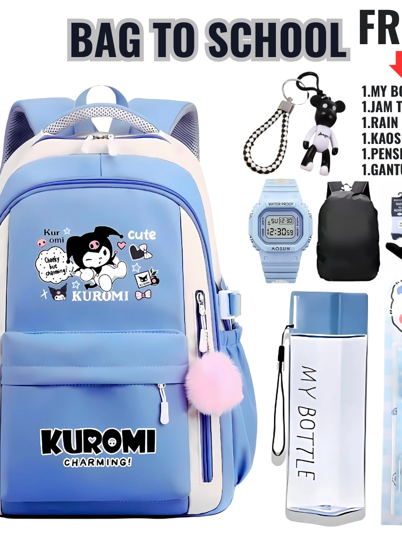 Jual Dem_Sare - NDS013 Tas Anak Sekolah Perempuan SD SMP REMAJA Karakter Terbaru Ransel Backpack ...