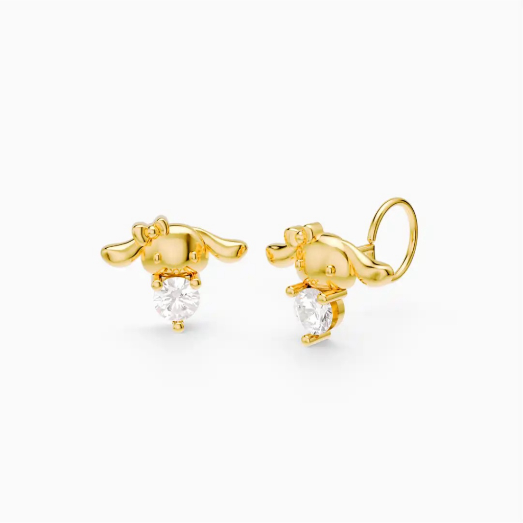 Jual LITTLETHINGSHEWEAR - Anting Emas Anak Claire Swarovski - Anting ...