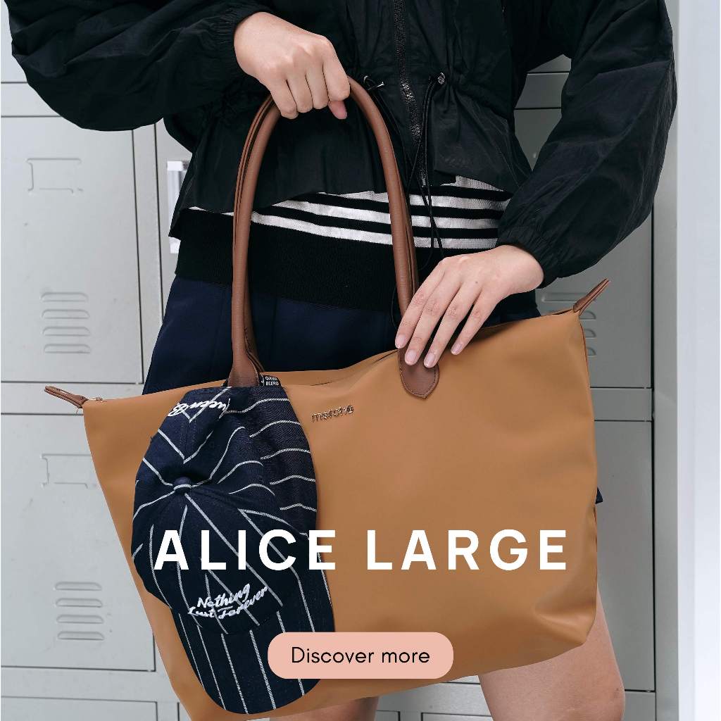 Jual Merche Tas Bahu Wanita Alice Large Brown Label | Shopee Indonesia