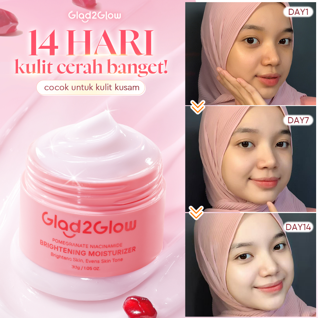 Jual [Toko Resmi] Glad2Glow Pomegranate Niacinamide Brightening ...