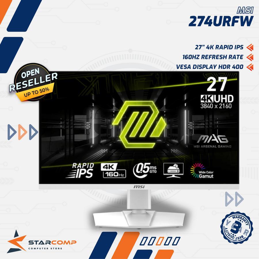 Jual MSI MAG 274URFW 27" 4K UHD Rapid IPS 160Hz White Monitor Gaming ...