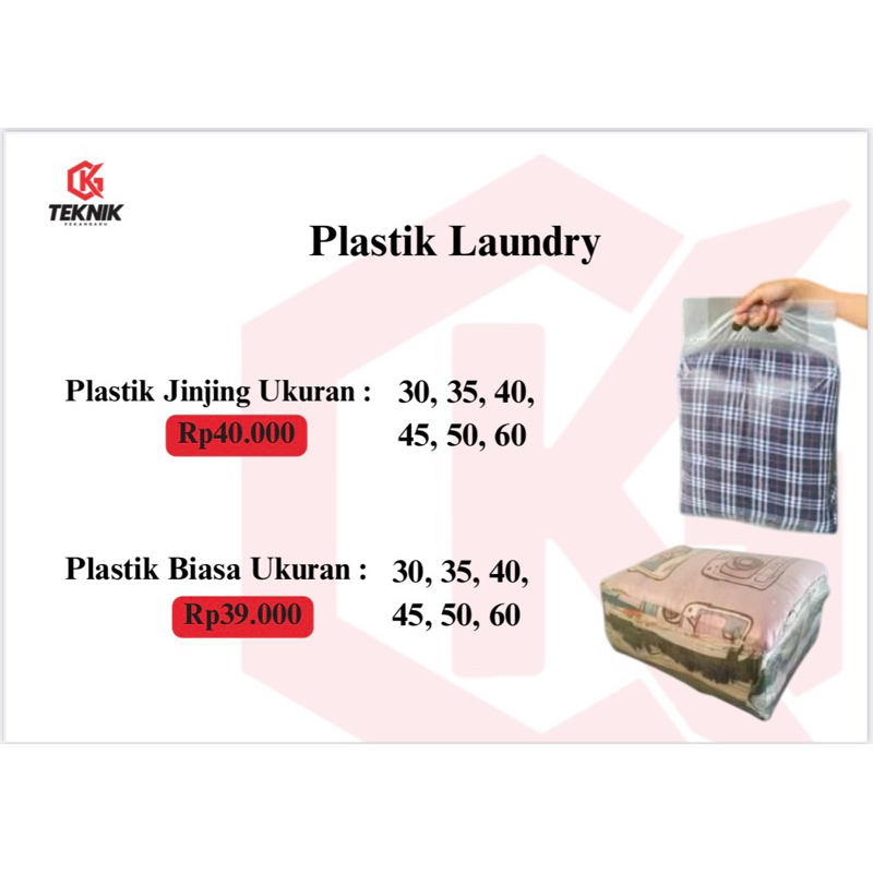 Jual Plastik Laundry - Plastik Laundr Jinjing | Shopee Indonesia