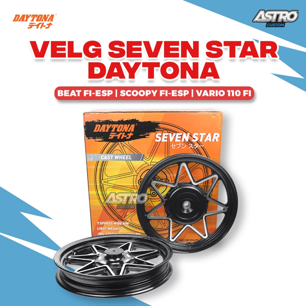 Jual Velg Daytona Seven Star Beat Fi Scoopy Fi Esp Vario 110 Fi Wheel ...