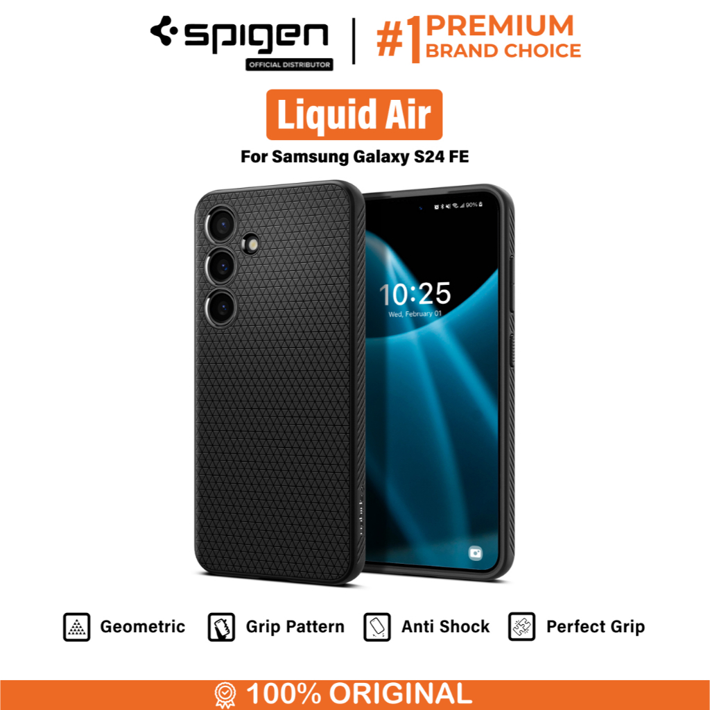 Jual Case Samsung Galaxy S24 FE Spigen Liquid Air Clear Matte Slim Anti ...
