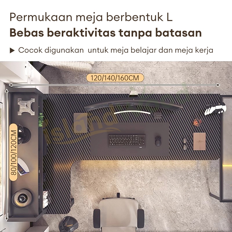 Jual Meja Gaming Meja L Meja Komputer Minimalis Modern Meja Belajar ...