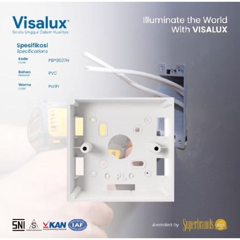 Jual Visalux Box PVC - Zenith PBP8537H Inbow Dus Saklar dan Stop Kontak ...